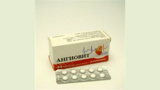 Ангиовит таб.п/об. №60 с бесплатной доставкой на дом из «ВкусВилл ...