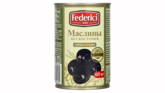 Маслины Federici Гигантские без косточки 400 г купить с доставкой на дом из ВкусВилла