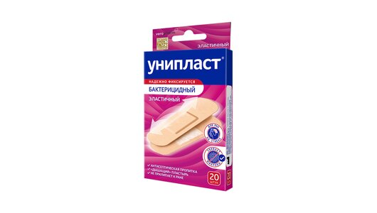 Лейкопластырь Унипласт бактерицидный №20 эластичный с бесплатной ...