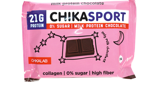 Шоколад протеиновый Chikalab Chika Sport молочный 100 г с бесплатной ...