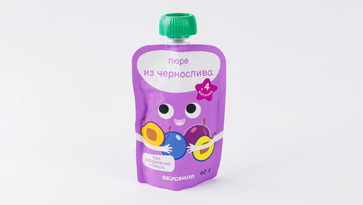 Пюре из чернослива, 90 г с бесплатной доставкой на дом из «ВкусВилл ...