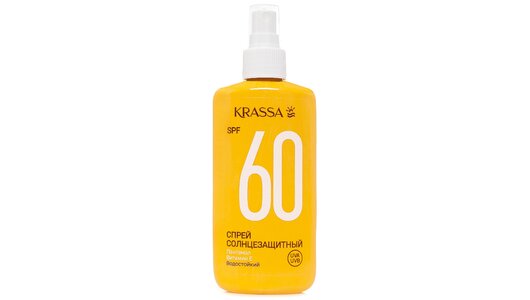 KRASSA Спрей Солнцезащитный SPF60 150 мл с бесплатной доставкой на дом ...