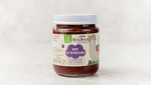 Пюре из чернослива, 100 г с бесплатной доставкой на дом из «ВкусВилл ...