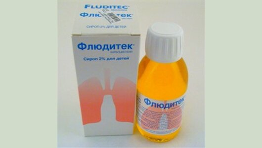 Флюдитек сироп фл. 2% 125мл д/дет. с бесплатной доставкой на дом из ...