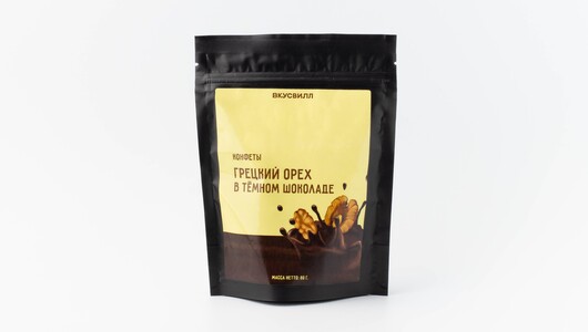 Грецкий орех в темном шоколаде с бесплатной доставкой на дом из «ВкусВилл»