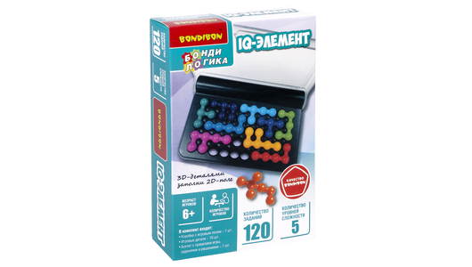 Настольная игра Bondibon IQ-элемент с бесплатной доставкой на дом из «ВкусВилл» | Москва и вся ...