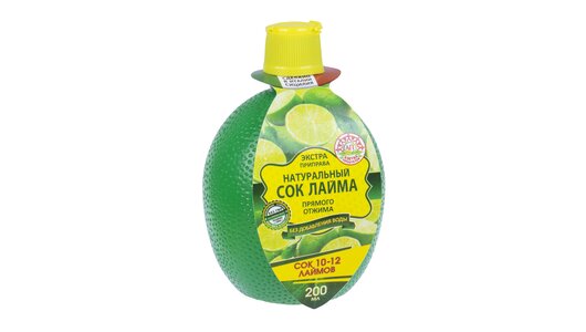 Сок лайма Азбука продуктов 100% натуральный 200 мл с бесплатной ...