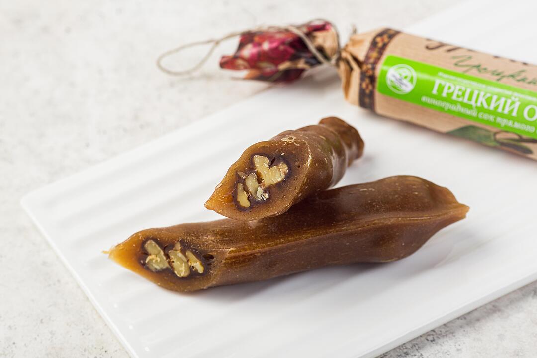Чурчхела с грецким орехом с бесплатной доставкой на дом из «ВкусВилл ...