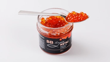 Икра кеты зернистая соленая ст/б охл., 100 г с бесплатной доставкой на ...