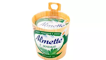 Сыр творожный Almette с зеленью 60% 150 г с бесплатной доставкой на дом ...